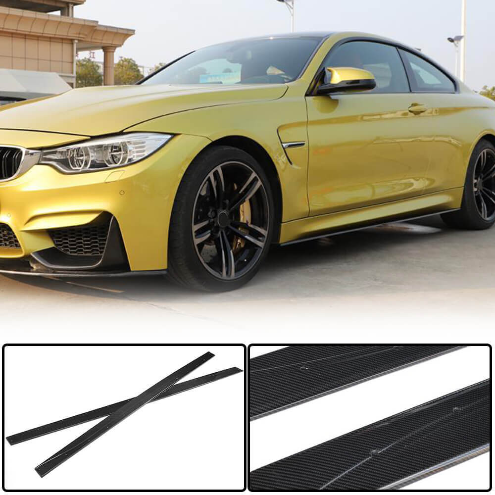 BMW F82 F83 M4 Carbon Fiber Side Skirts Extensions
