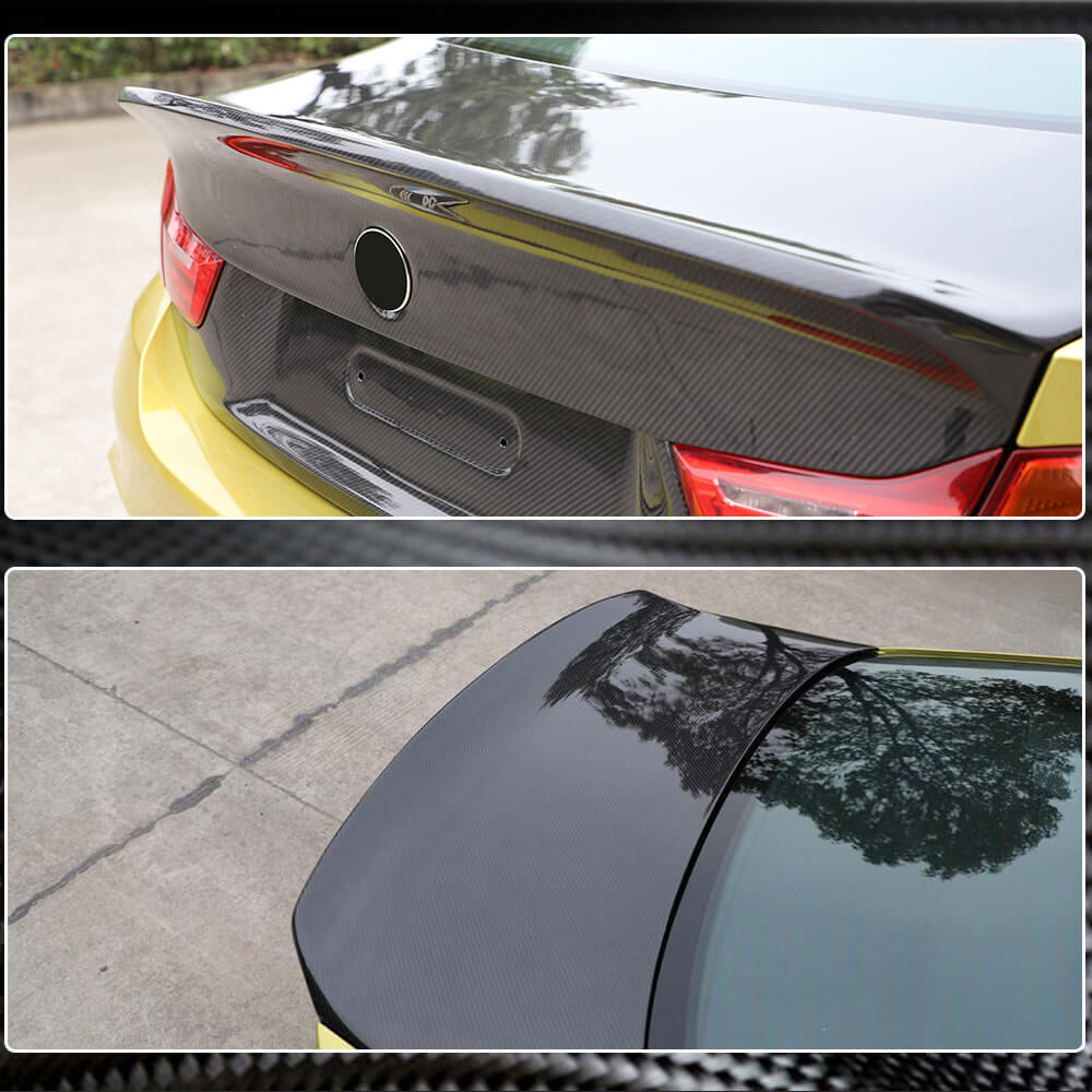 BMW F32 F82 M4 Dry Carbon Fiber Rear Trunk Lid Cover | Exterior Mods