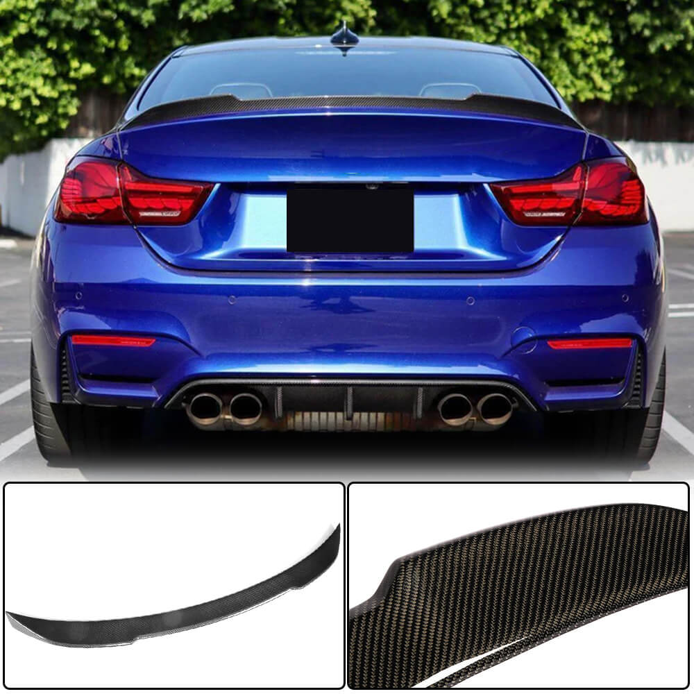 BMW F82 M4 Carbon Fiber CS Style Trunk Boot Spoiler & Rear Wing Lip