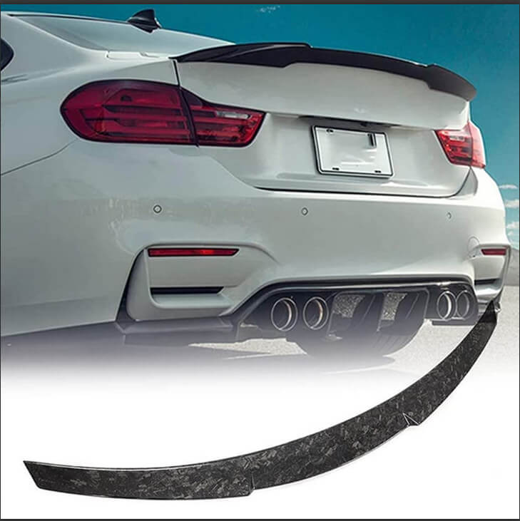 BMW F82 M4 Carbon Fiber/FRP Rear Trunk Spoiler & Wing & Lip | V Style ...