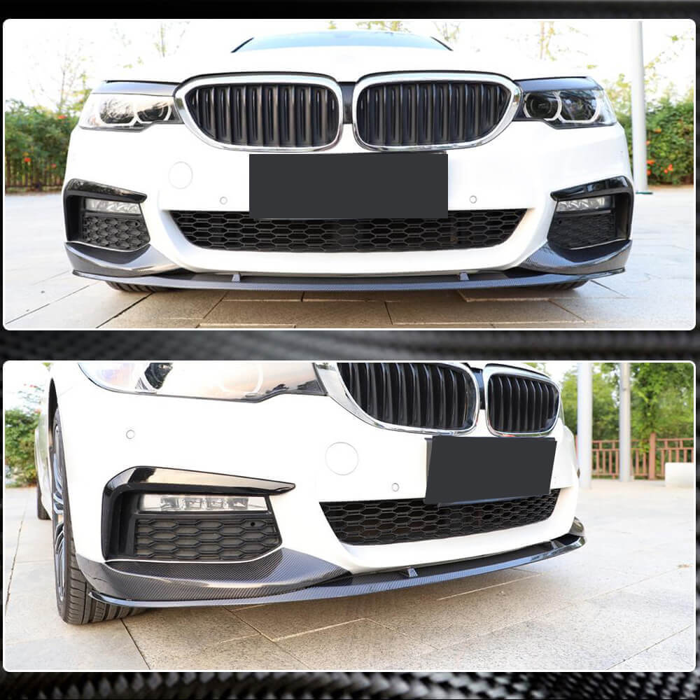 BMW G30 M Sport Carbon Fiber Front Bumper Splitter | Custom, Factory ...