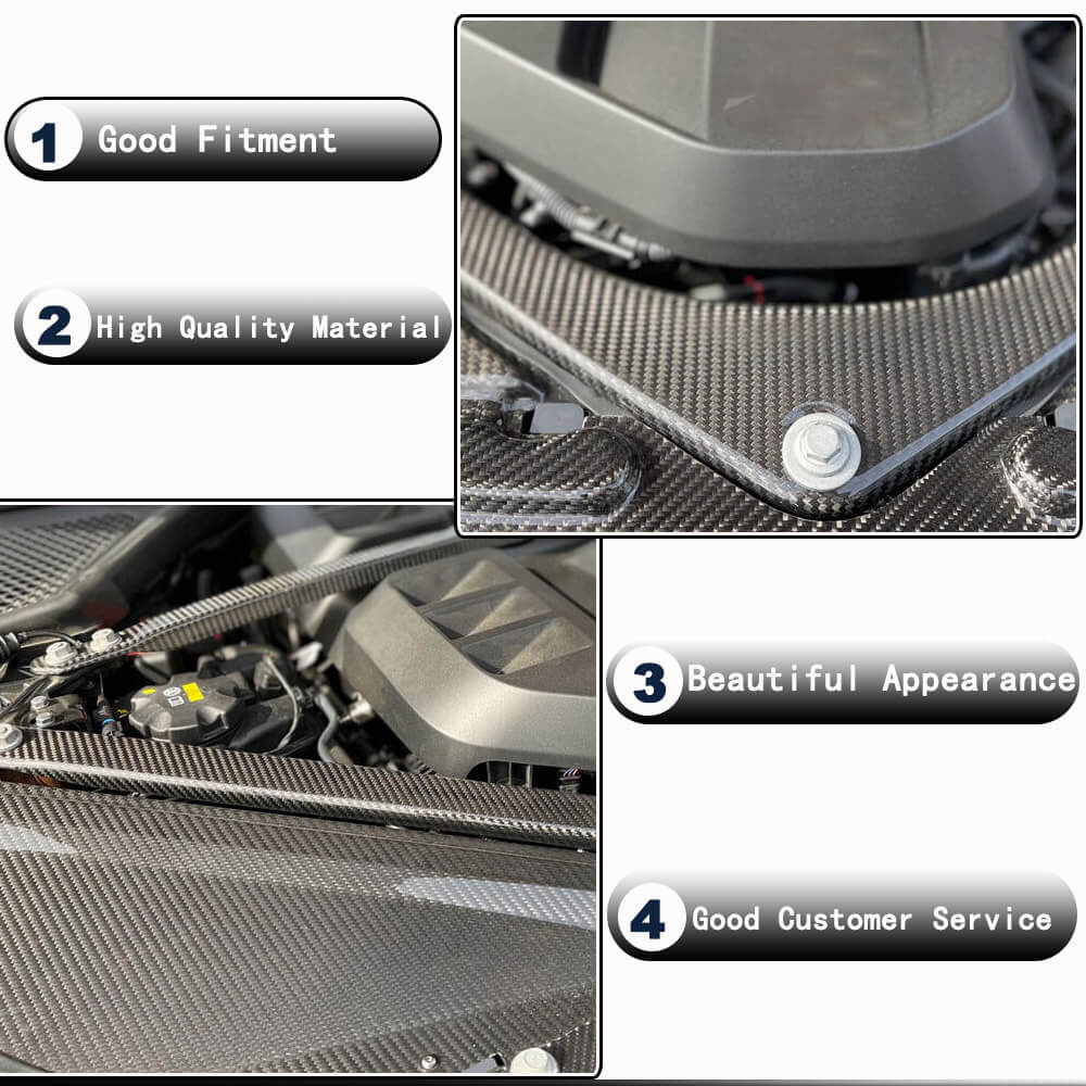 BMW M3 G80 M4 G82/G83 Dry Carbon Fiber Engine Strut Brace Bracket ...