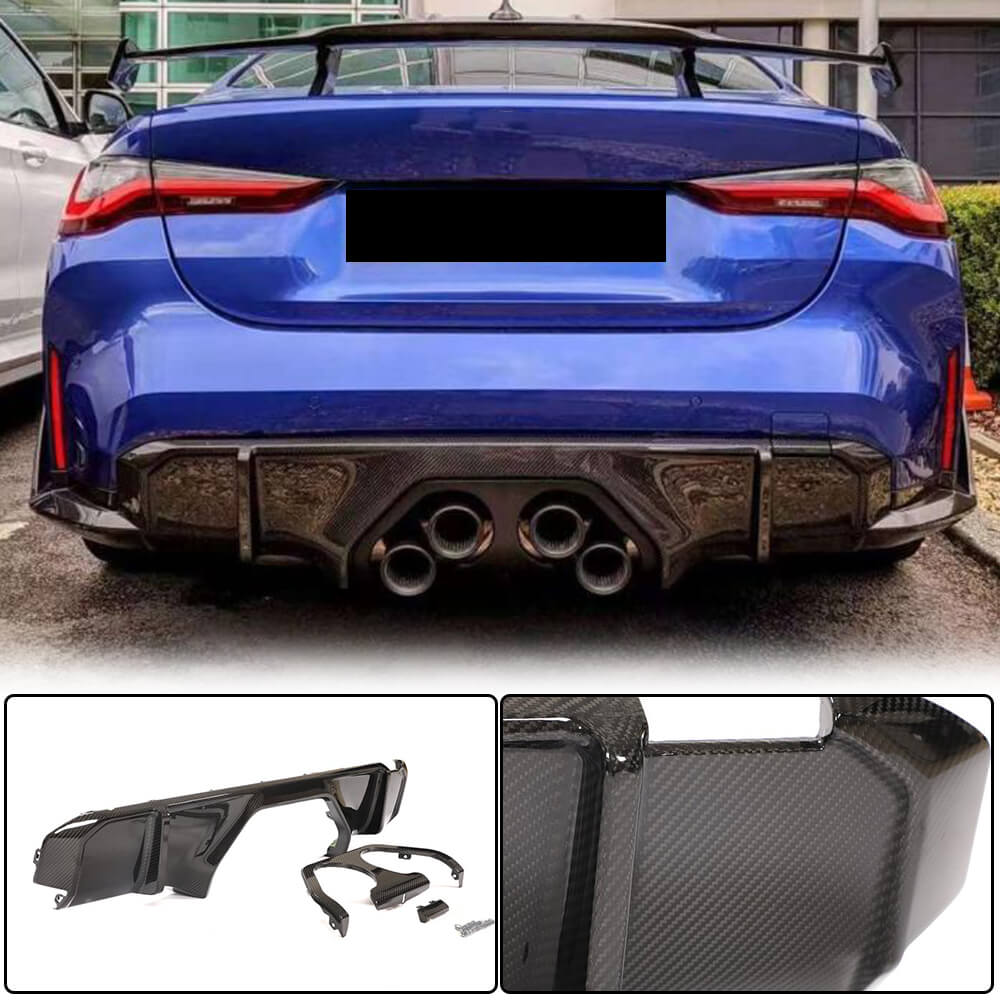 BMW G80 M3 G82 G83 M4 Dry Carbon Fiber Rear Diffuser | Exterior Mods