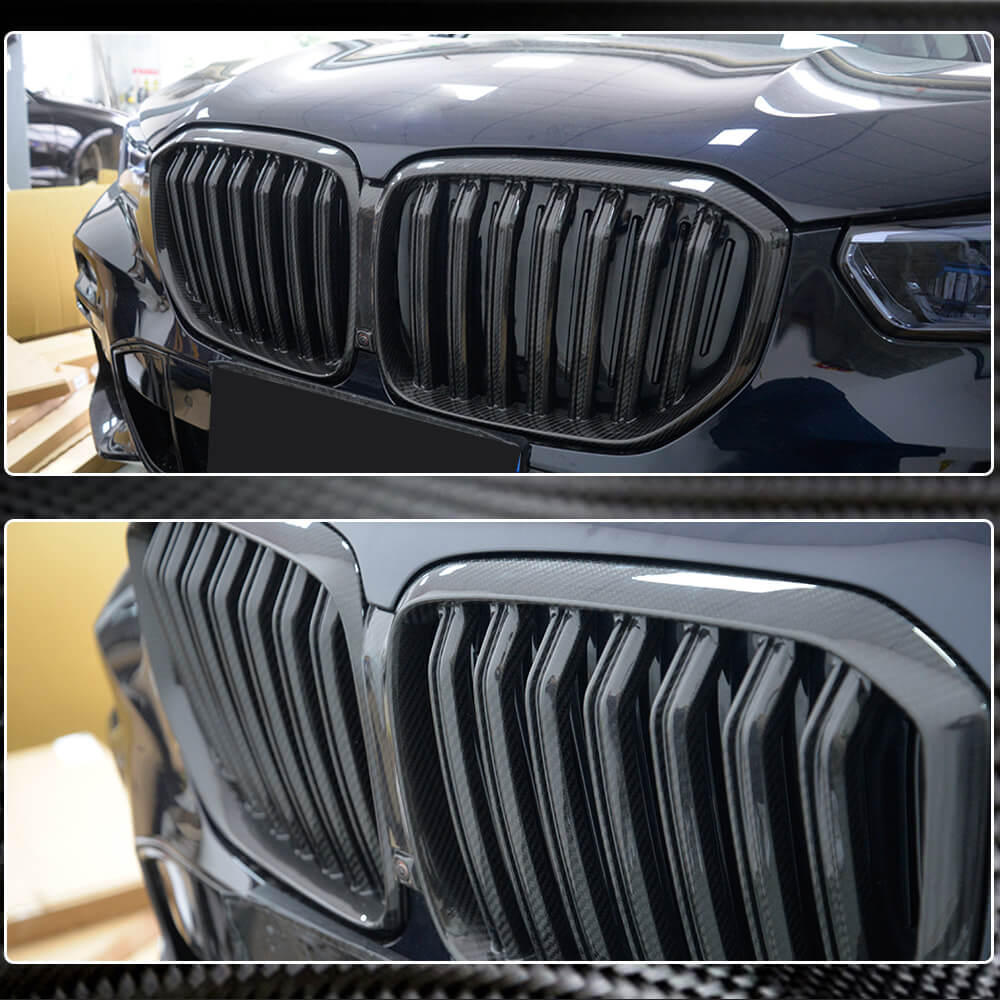 BMW X5 G05 Dry Carbon Fiber Front Kidney Grille | Exterior Accessories