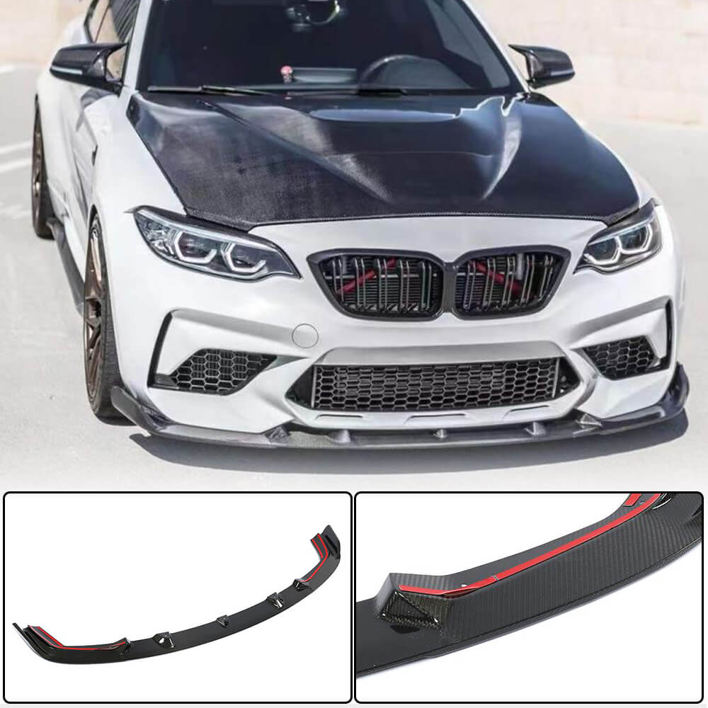BMW F87 M2 Competition Carbon Fiber Front Bumper Lip | Custom BMW