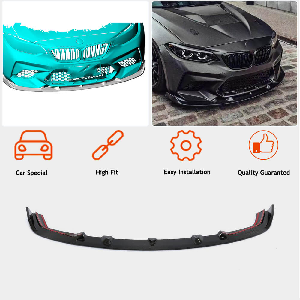 BMW F87 M2 Competition Carbon Fiber Front Bumper Lip | Custom BMW