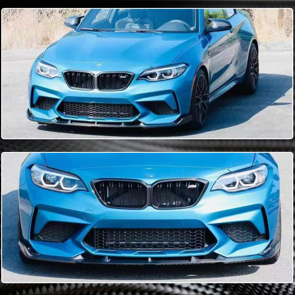 BMW F87 M2 Competition Carbon Fiber Front Bumper Lip | Custom BMW