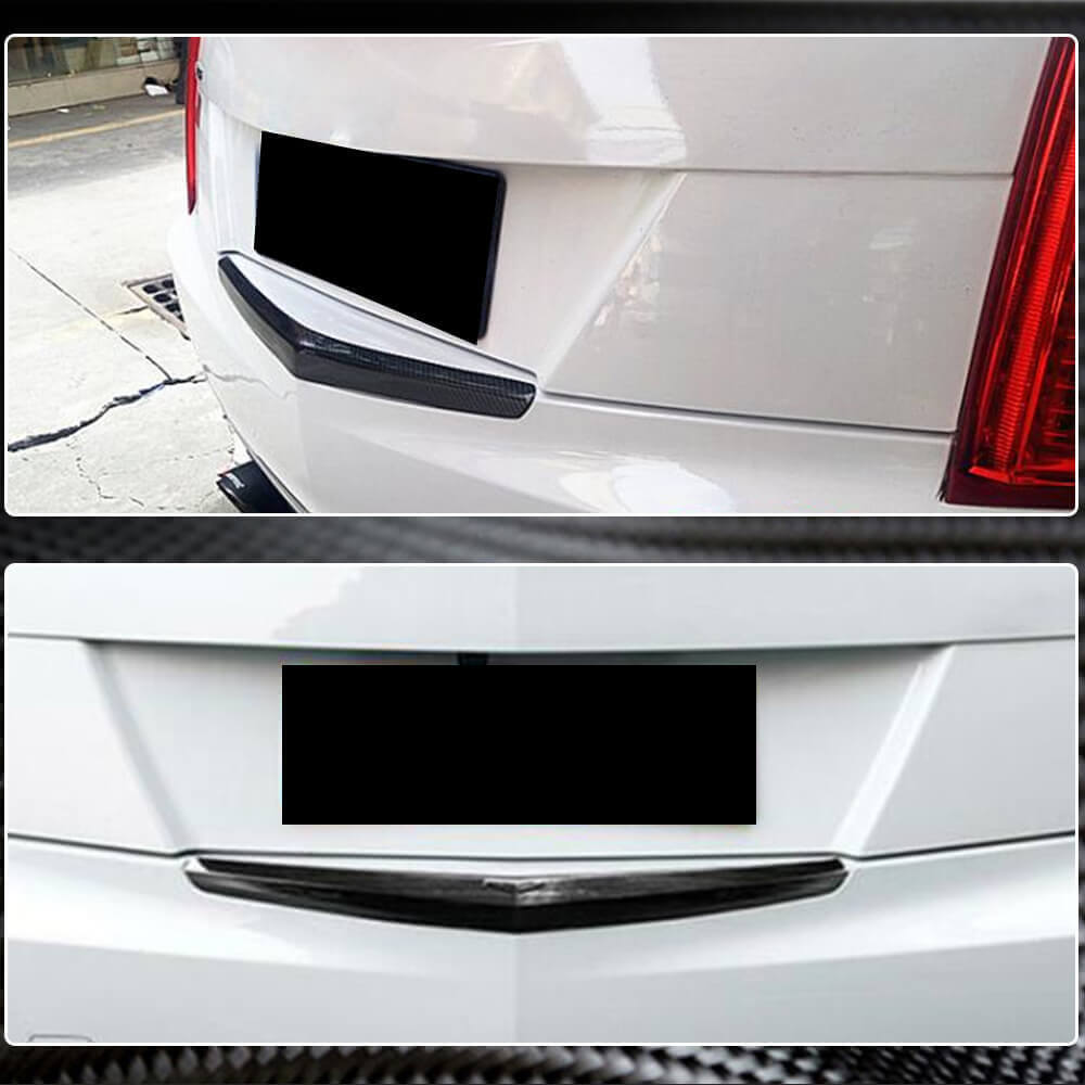 Cadillac ATS Carbon Fiber Rear Tailgate Trunk Lid Cover Decor Trim