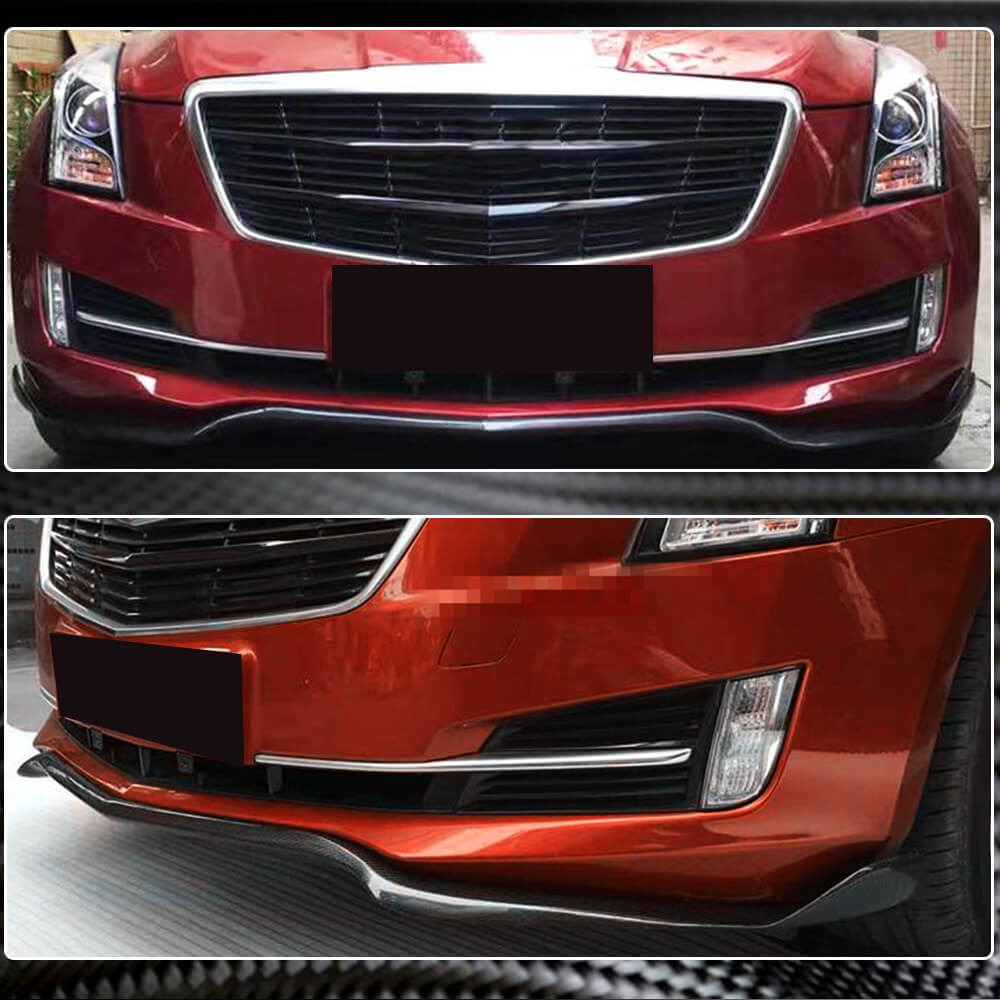 Cadillac ATS Carbon Fiber Front Bumper Lip Spoiler | Exterior Modified