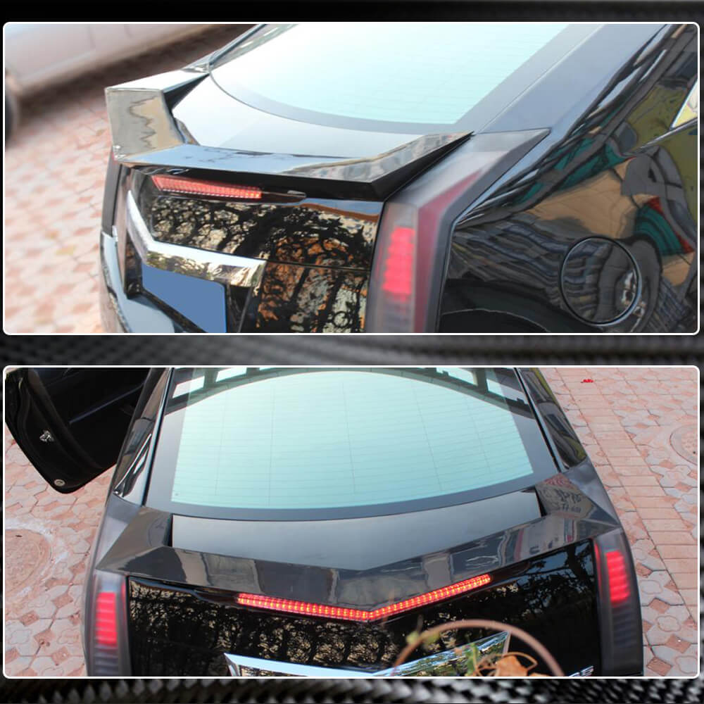 Cadillac CTS Non-V Carbon Fiber Rear Deck Wing Spoiler & Trunk Lip