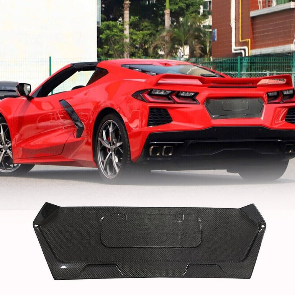 Chevrolet Corvette C8 Dry Carbon Fiber License Plate Frame Cover ...