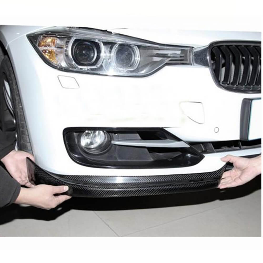 BMW F30 316i 320i 328i Carbon Fiber Front Bumper Splitter Canard Flaps ...