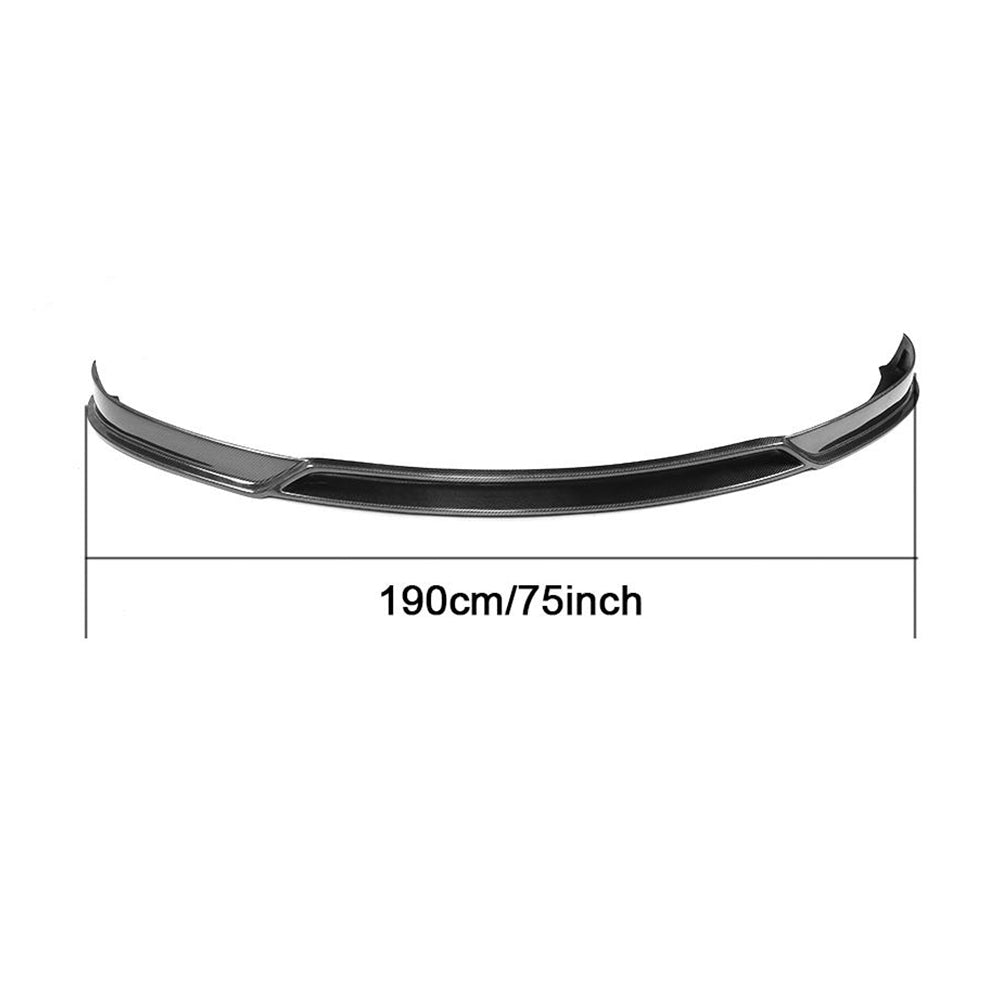 Tesla Model S Carbon Fiber Front Bumper Lip | Custom, Top Fit