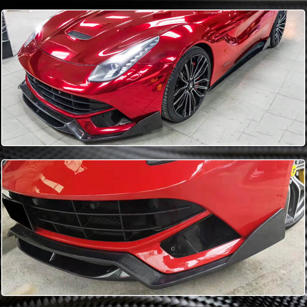 Ferrari F12 Berlinetta Carbon Fiber Front Lip Spoiler | Exterior Mods