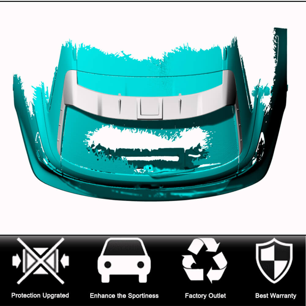 Audi RS6 C8 Dry Carbon Fiber Rear Roof Spoiler & Window Wing Lip