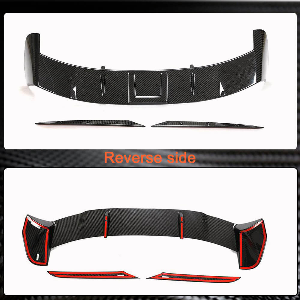 Audi RS6 C8 Dry Carbon Fiber Rear Roof Spoiler & Window Wing Lip