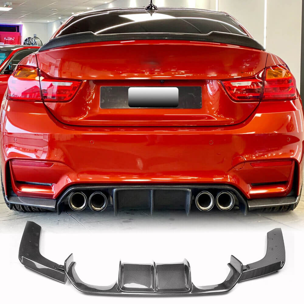 BMW F80 M3 F82 M4 Carbon Fiber Rear Bumper Diffuser Lip | Upgrade your ...