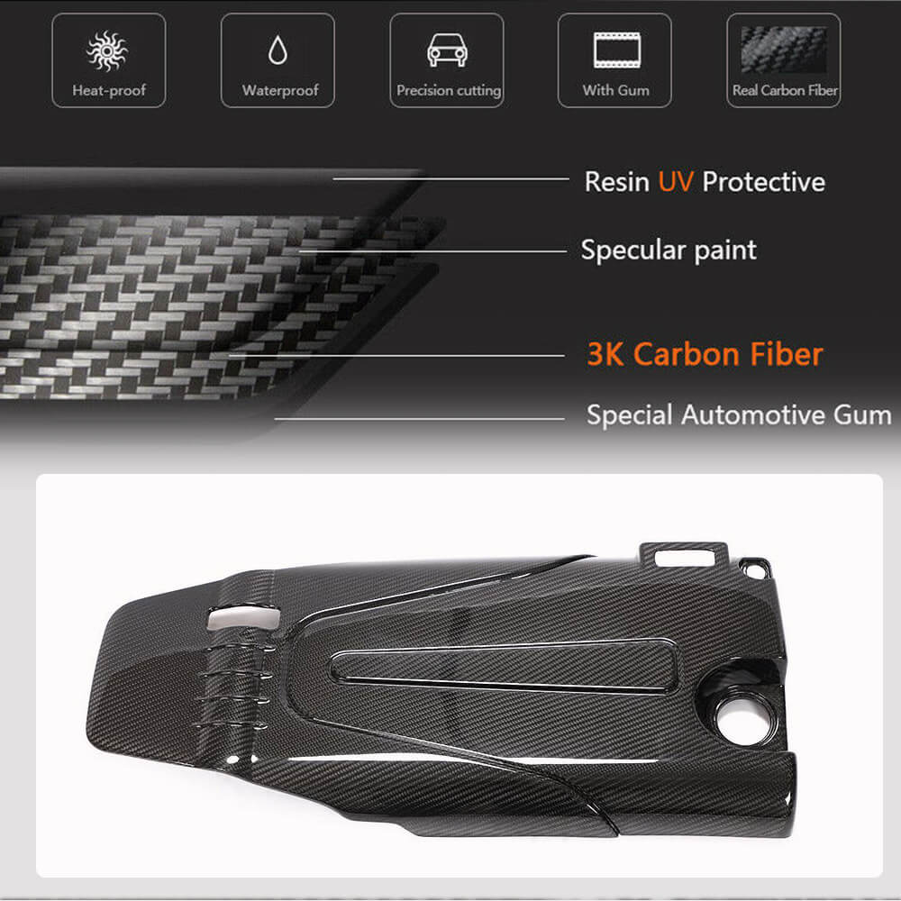 Honda Civic 10th 2016-2021 Engine Cover Trim Dry Carbon Fiber