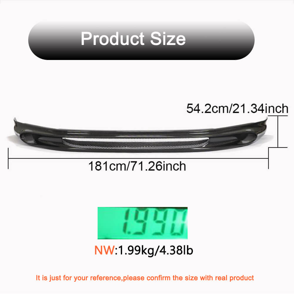 Porsche Macan Carbon Fiber Front Bumper Lip Spoiler| Body Kits