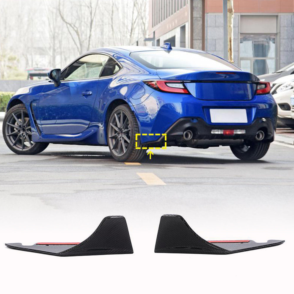 Subaru BRZ Toyota GR86 Carbon Fiber Rear Bumper Splitters