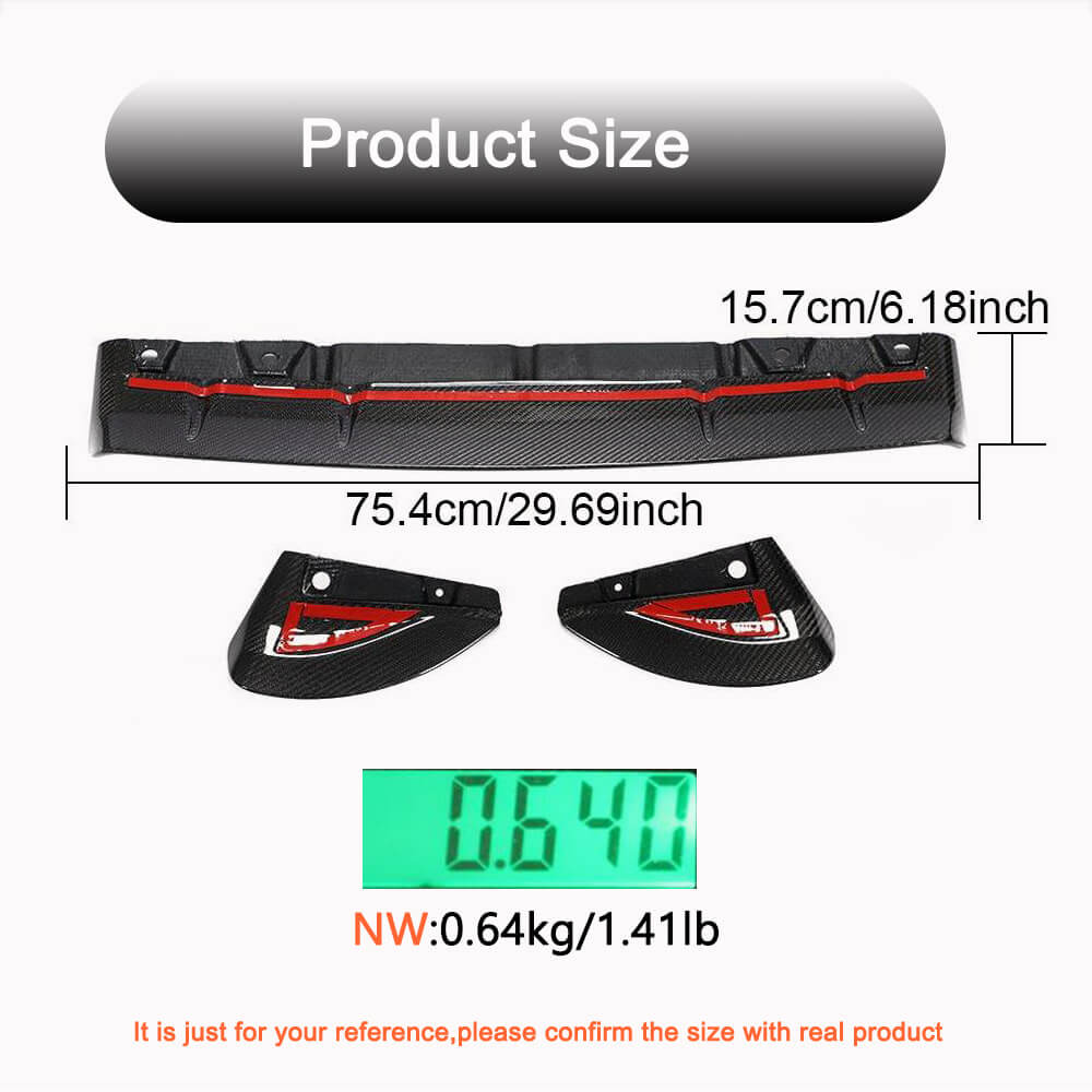 Subaru BRZ Toyota GR86 Carbon Fiber Rear Bumper With Splitters – Ahacarbon