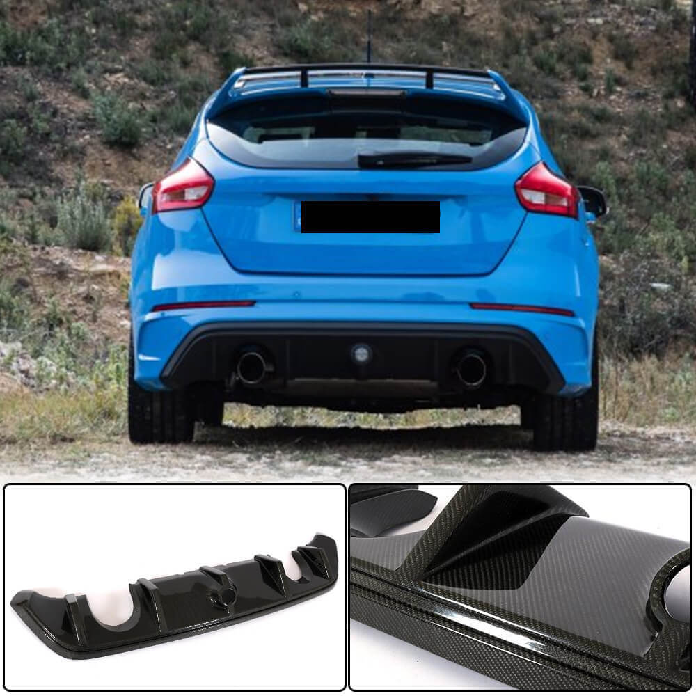 Ford Focus RS MK3 Carbon Fiber Rear Bumper Diffuser | Exterior Mods ...