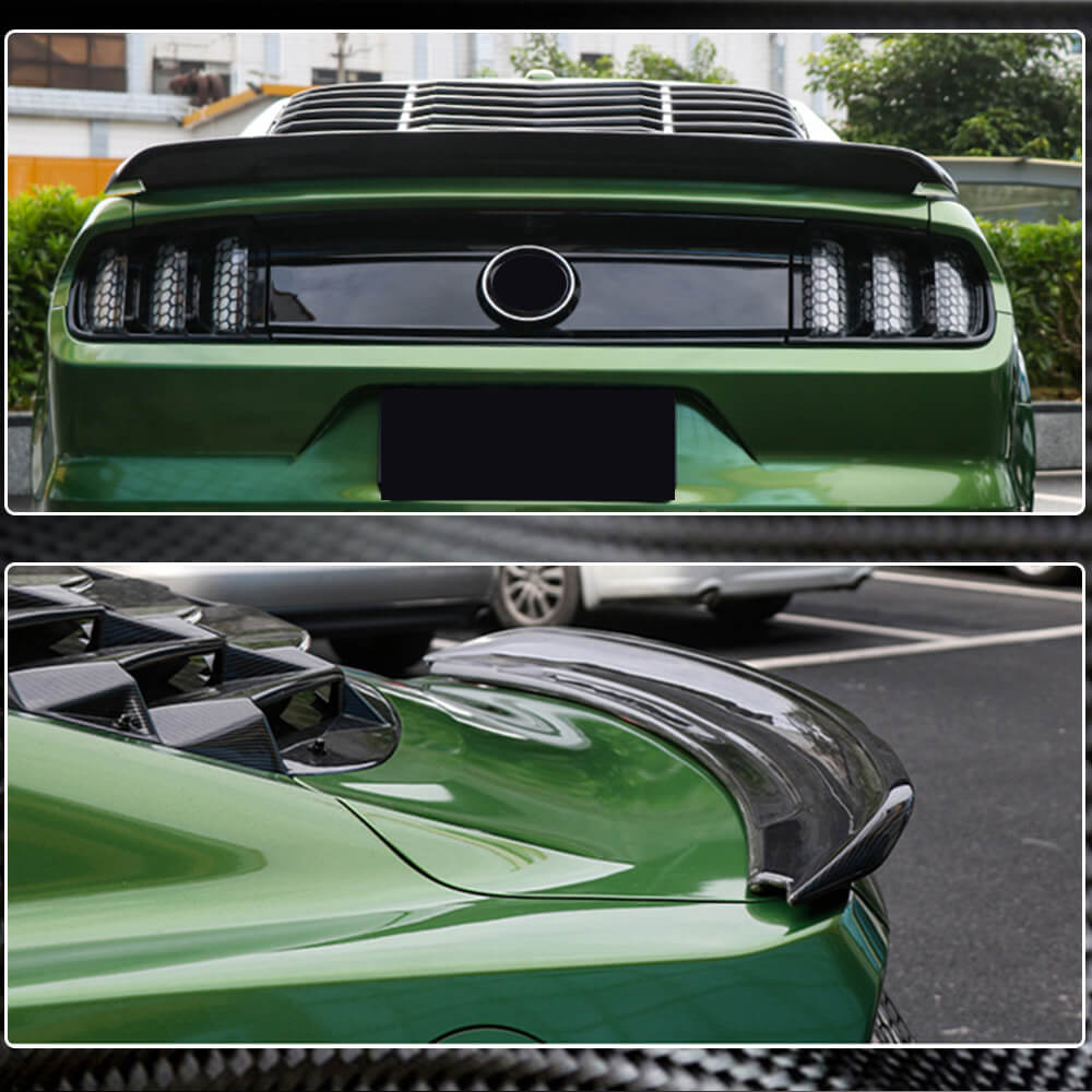 Ford Mustang Carbon Fiber Rear Trunk Spoiler Wing Lip | Exterior Mods ...