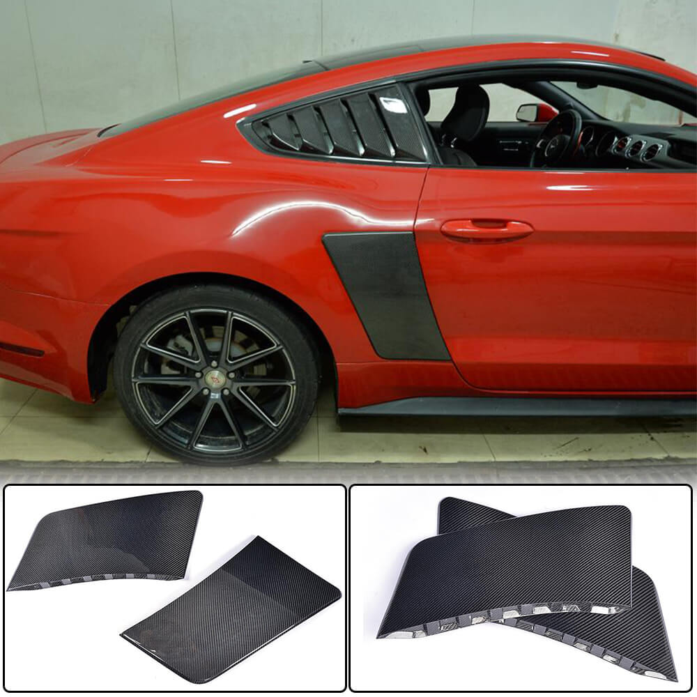 Ford Mustang Carbon Fiber Rear Air Fender Scoop Vents | Exterior Mods