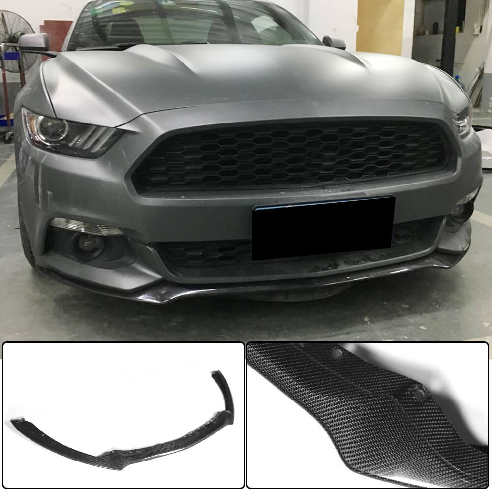 Get Ford Mustang Front Lip Spoiler | Carbon Fiber Part for Mustang ...