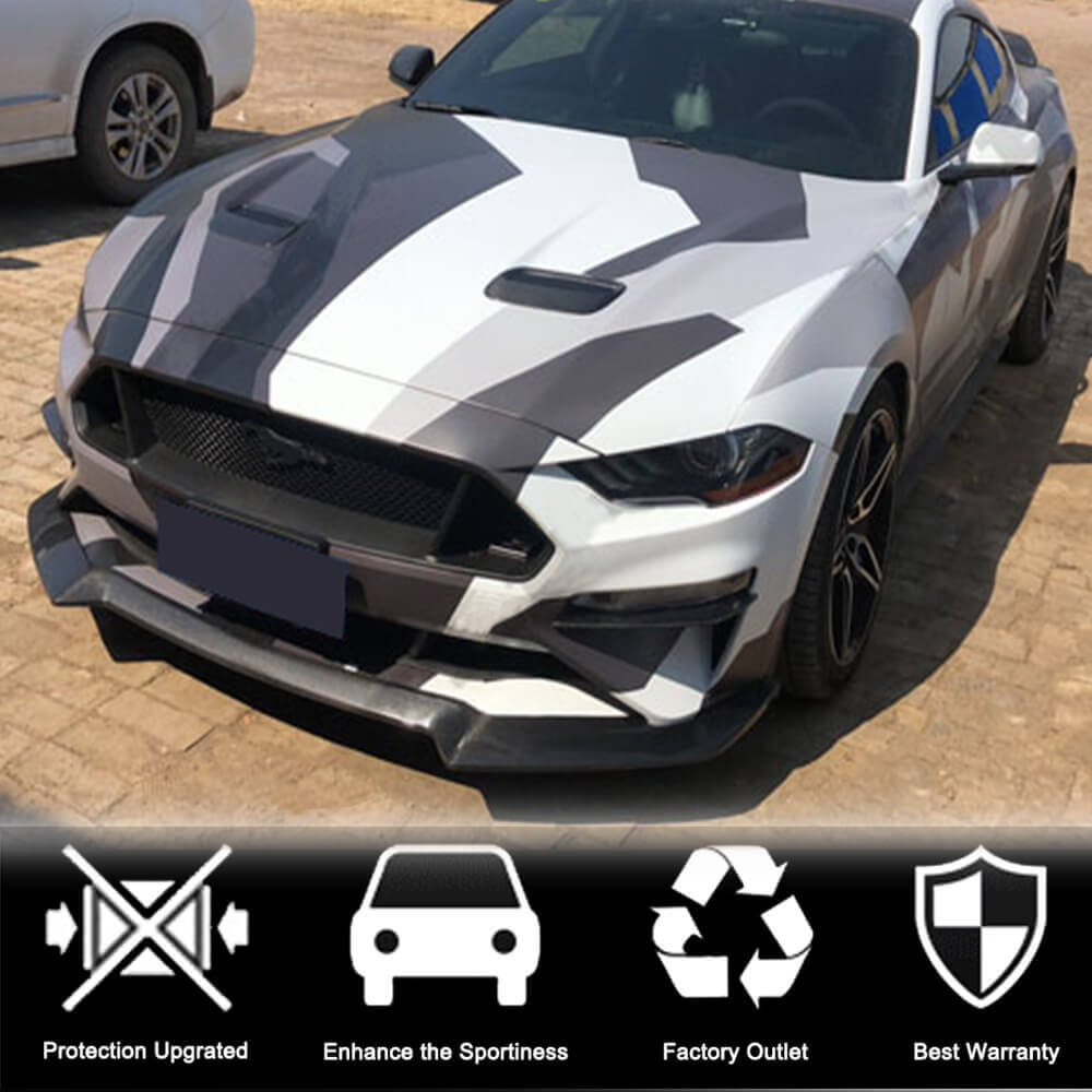 Ford Mustang V8 Carbon FiberFront Bumper Lip Spoiler | Exterior Mods