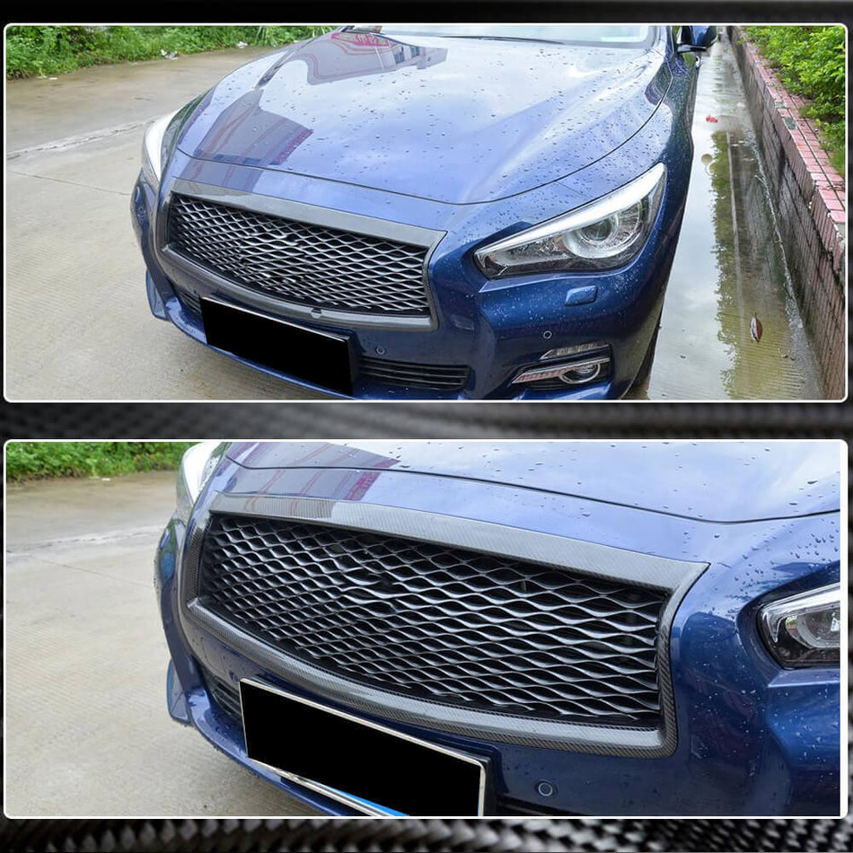Infiniti Q50 Genuine Carbon Fiber Front Grill | Custom, Factory Outlet ...