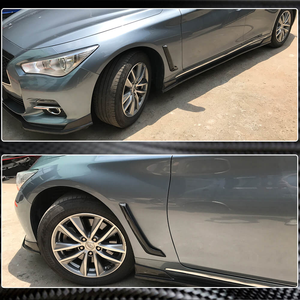 Infiniti Q50 Carbon Fiber Side Air Fender Vent | Exterior Accessories