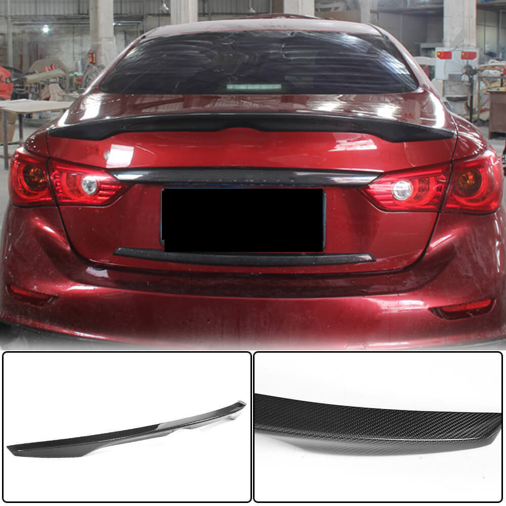 Infiniti Q50 Carbon Fiber Spoilers | Trunk, Rear, Lip & Wing Spoiler