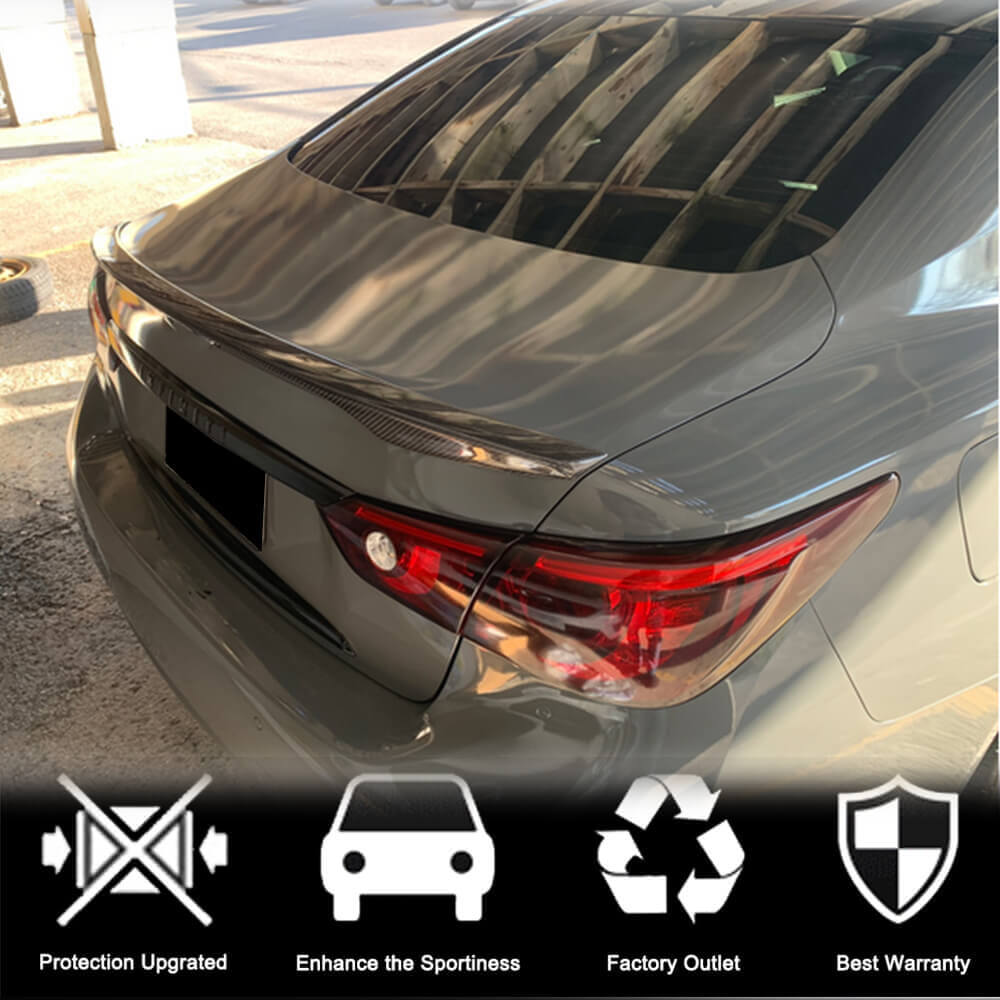 Infiniti Q50 Carbon Fiber Spoilers | Trunk, Rear, Lip & Wing Spoiler