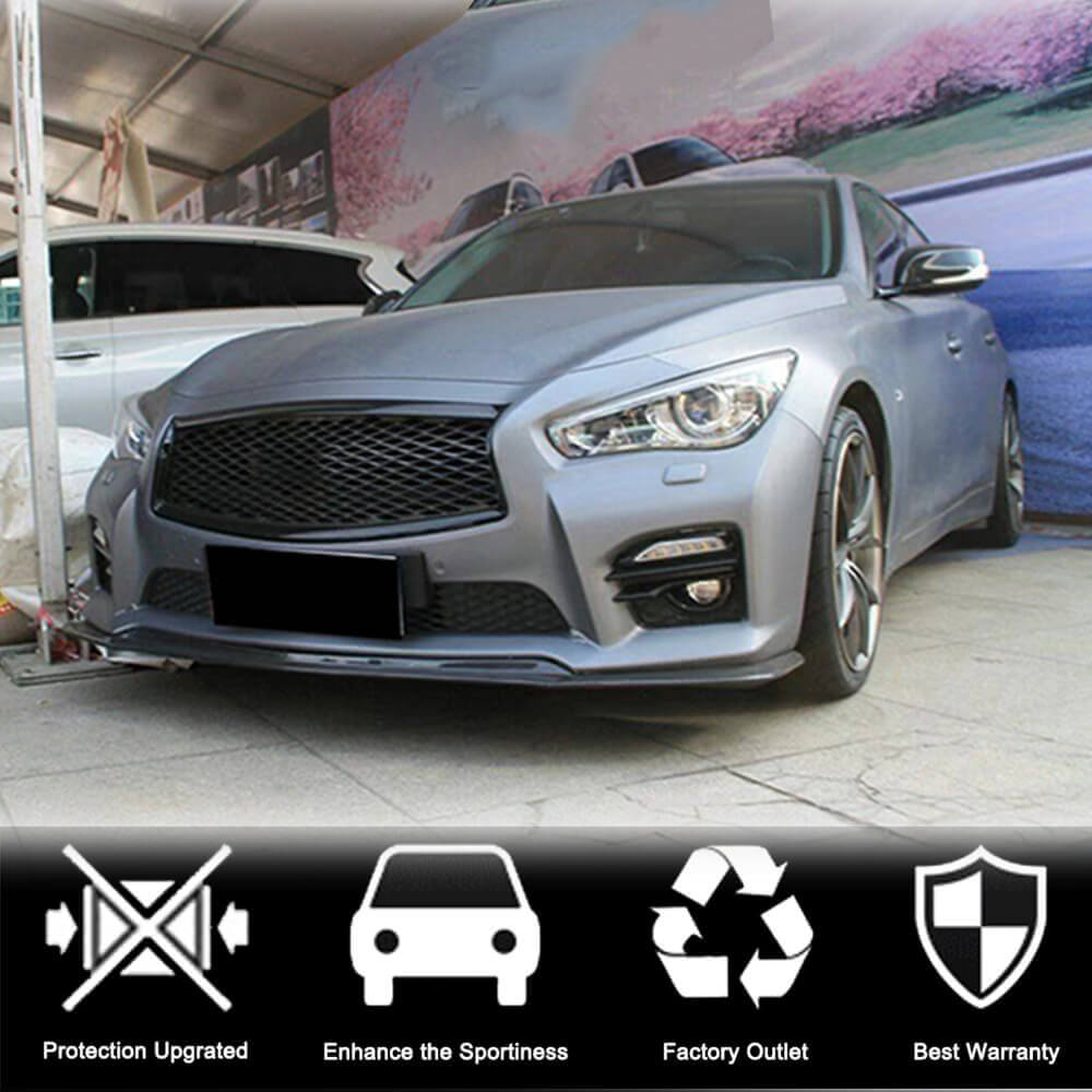 Infiniti Q50 Carbon Fiber Front Lip Spoiler | Custom Infiniti Body Kit