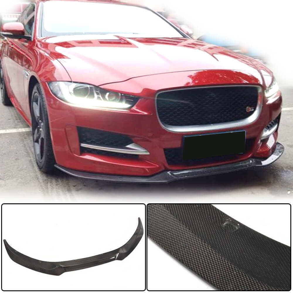 Jaguar XE X760 Carbon Fiber Front Bumper Lip Spoiler | Exterior Mods