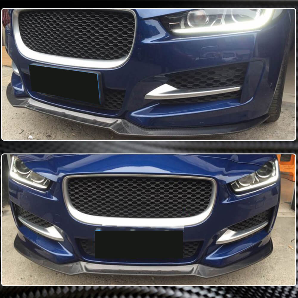 Jaguar XE X760 Carbon Fiber Front Bumper Lip Spoiler | Exterior Mods