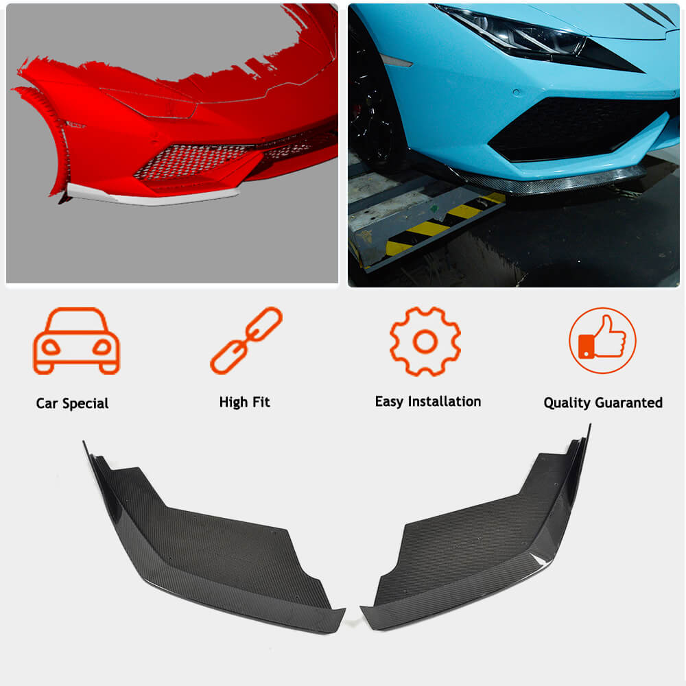Lamborghini Huracan Carbon Fiber Front Bumper Splitter | Exterior Mods