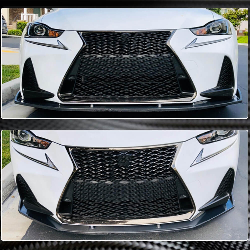 Lexus IS300 IS350 Carbon Fiber Front Bumper Lip Spoiler | Exterior Mods ...