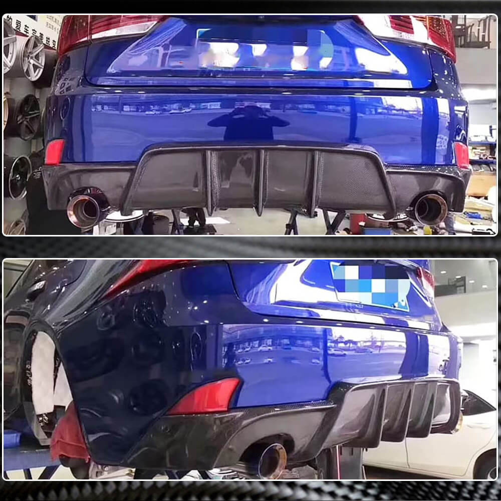 Lexus IS250 IS300 IS350 IS F Sport Carbon Fiber Rear Bumper Diffuser ...