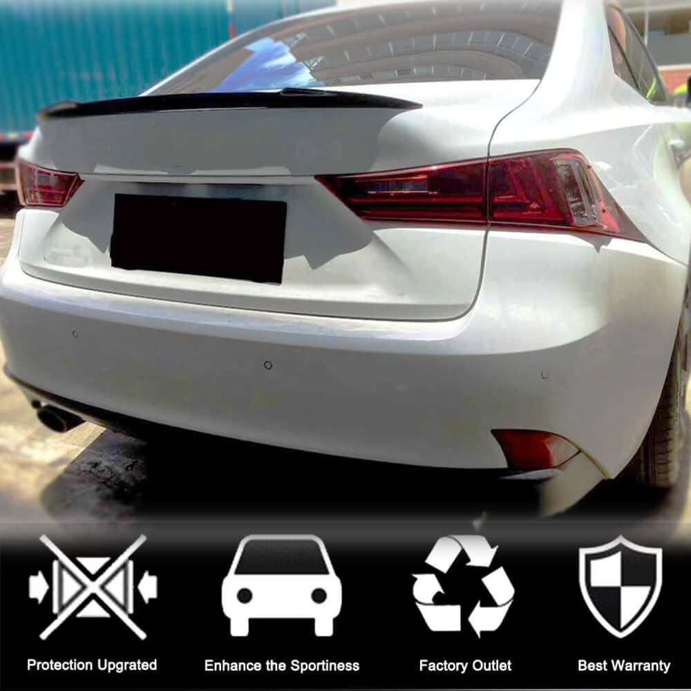 Lexus IS250 IS300 IS350 IS F Carbon Fiber Rear Trunk Spoiler & Wing ...