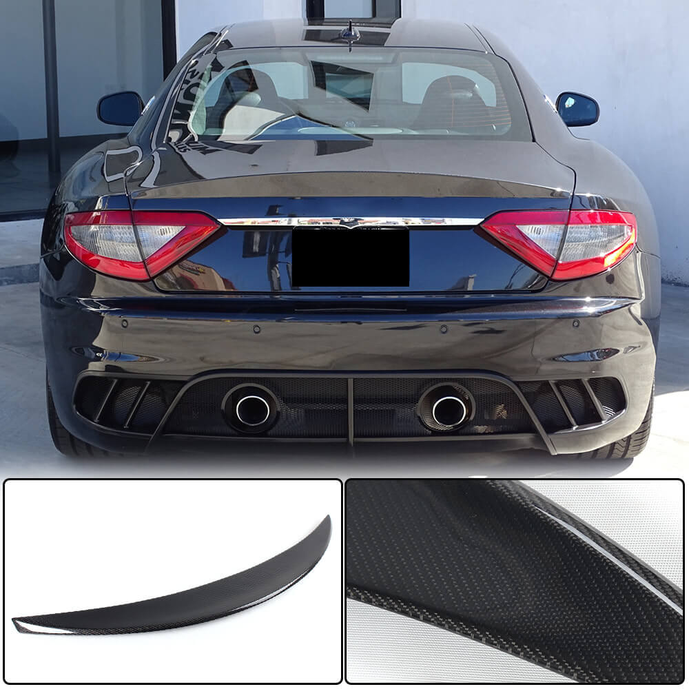 Maserati GranTurismo GT Carbon Fiber Rear Trunk Spoiler | Exterior Mods