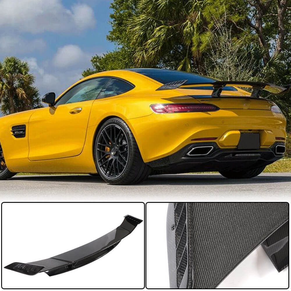 Mercedes Benz C190 AMG GT GTS Carbon Fiber Rear Trunk Spoiler | R Style
