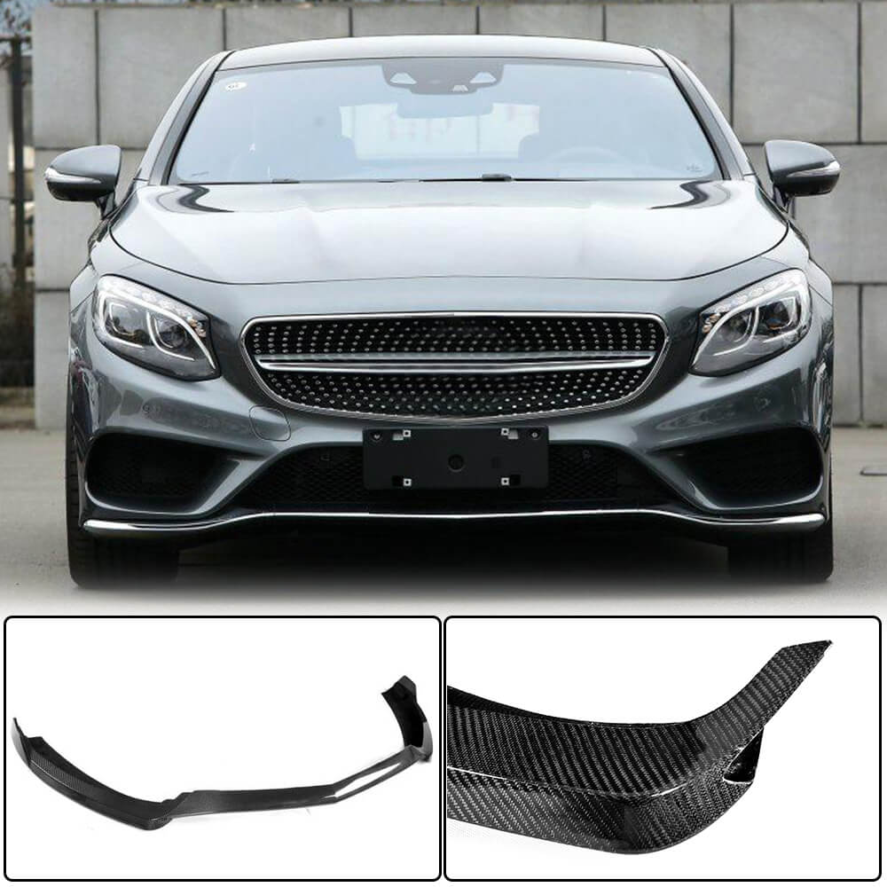 Mercedes Benz W217 C217 S400 S500 S550 Carbon Fiber Front Lip Spoiler