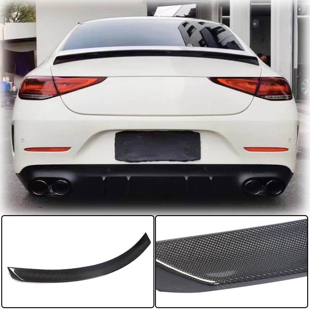 Mercedes Benz C257 CLS53 Carbon Fiber Rear Spoiler & Trunk Wing Lip
