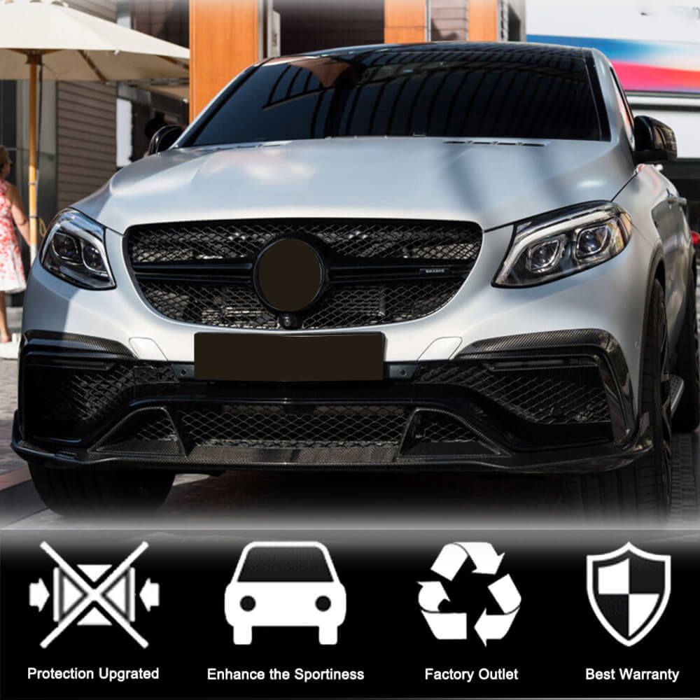 Mercedes Benz C292 GLE63 (S) AMG 2015-2019 Front Bumper Vents Carbon Fiber/FRP | Ahacarbon