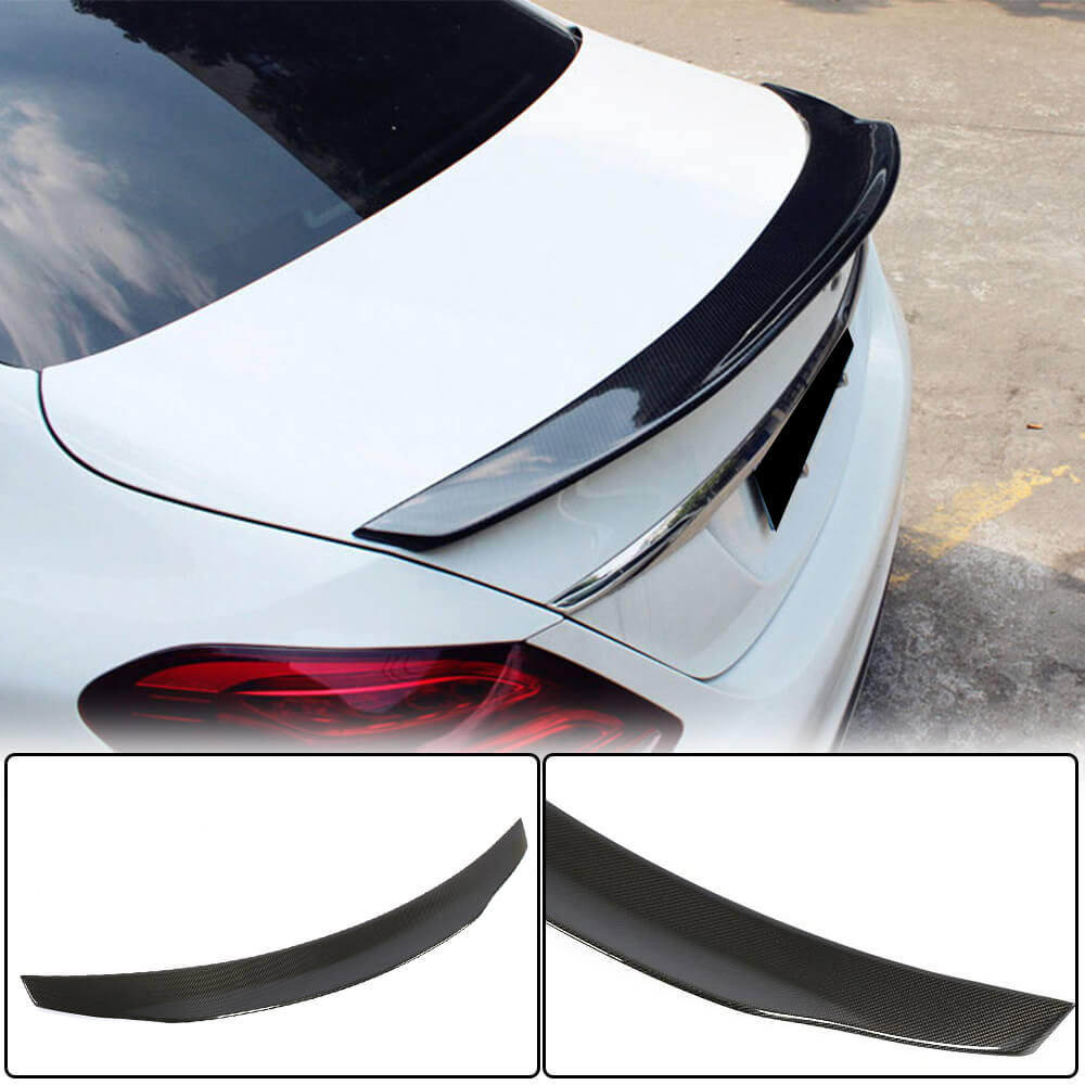 Mercedes Benz W204 C200 C280 C300 C63 Carbon Fiber Rear Trunk Spoiler