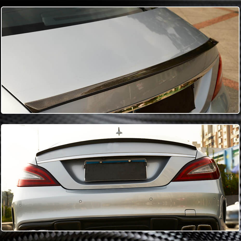 Mercedes Benz CLS Class W218 CLS63 Carbon Fiber Rear Trunk Spoiler Lip ...