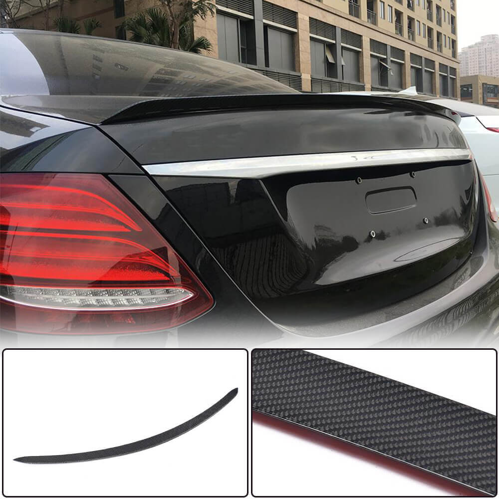 Mercedes Benz W213 E53 E63 S Carbon Fiber Rear Trunk Spoiler Wing Lip