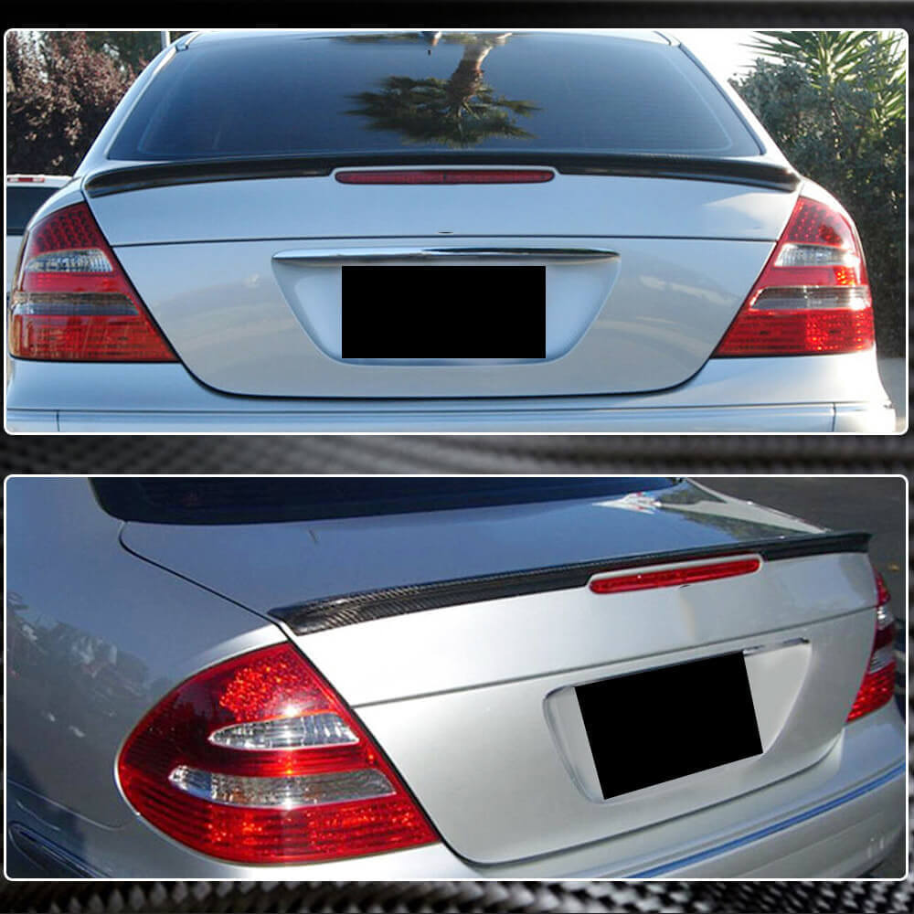 Mercedes Benz W211 Carbon Fiber Trunk Boot Spoiler | Rear, Wing & Lip